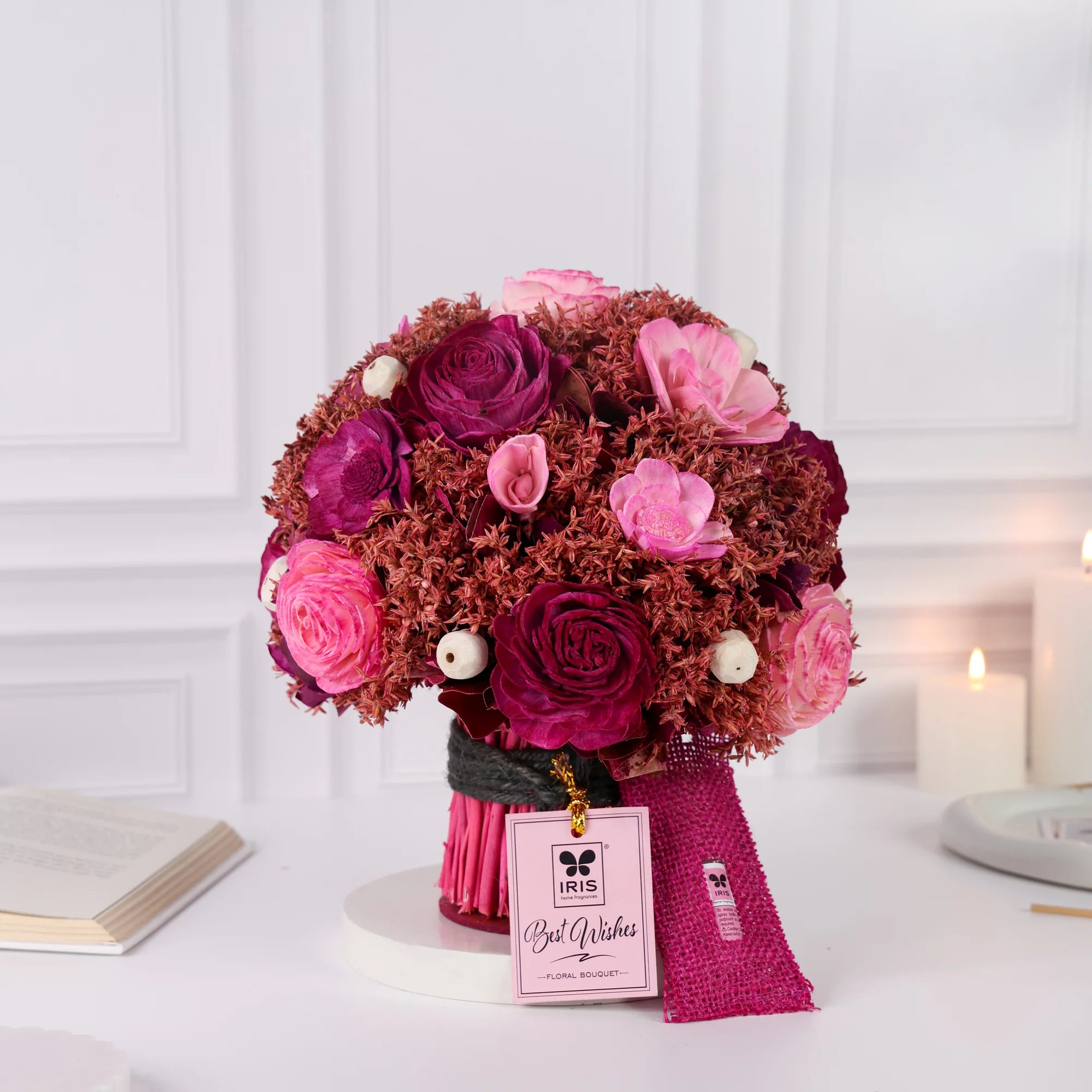 IRIS Mini Dry Flower Bouquet with a free fragrance spray – IRIS Home ...