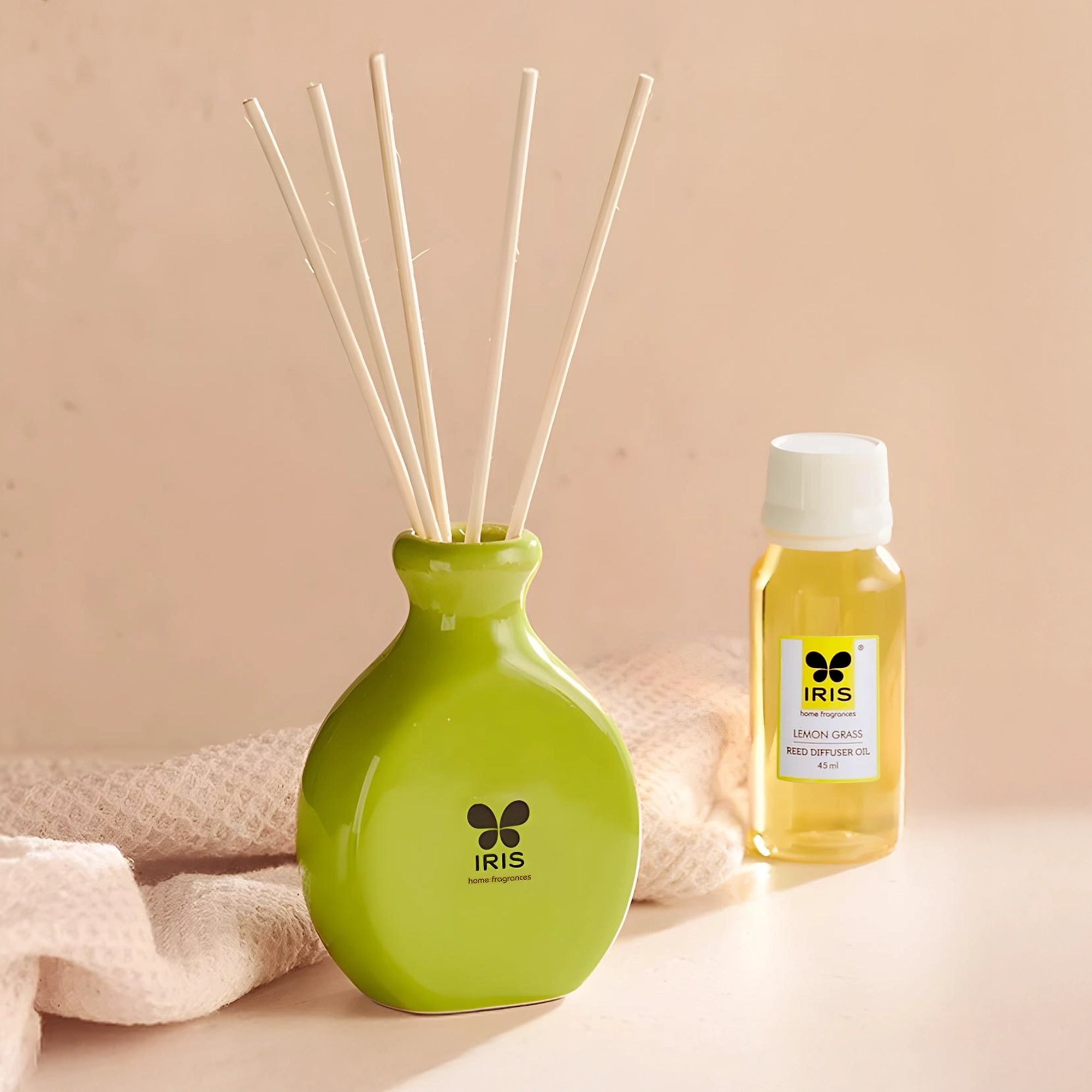 IRIS Lemongrass Reed Diffuser Set – IRIS Home Fragrances