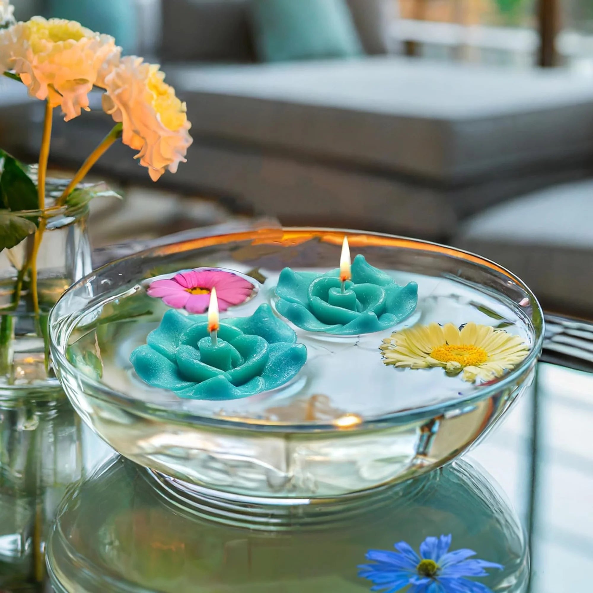 IRIS Cool Blue Floater Candle Pack of 8 – IRIS Home Fragrances