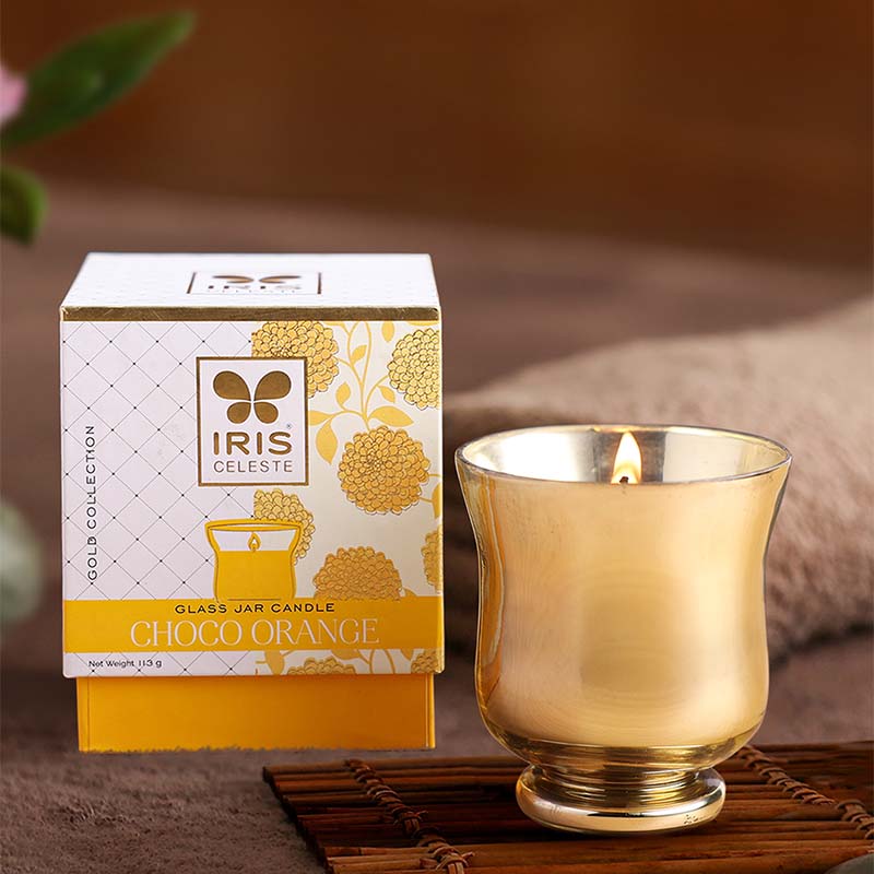 Buy Iris Celeste Choco Orange Glass Jar Candle Online – IRIS Home ...