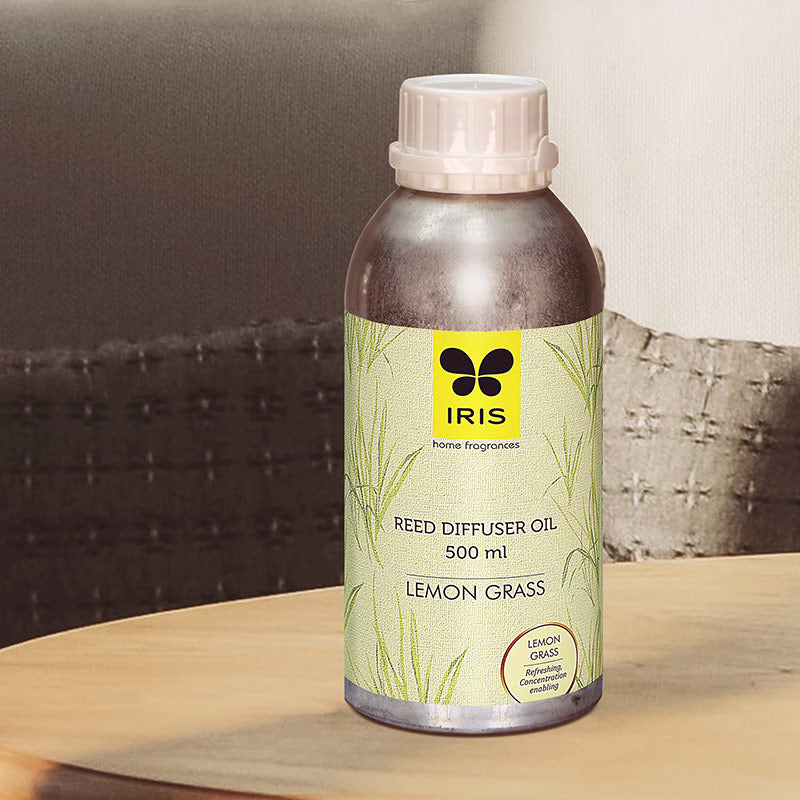 IRIS Lemongrass Reed Diffuser Oil Refill Can 193 – IRIS Home Fragrances