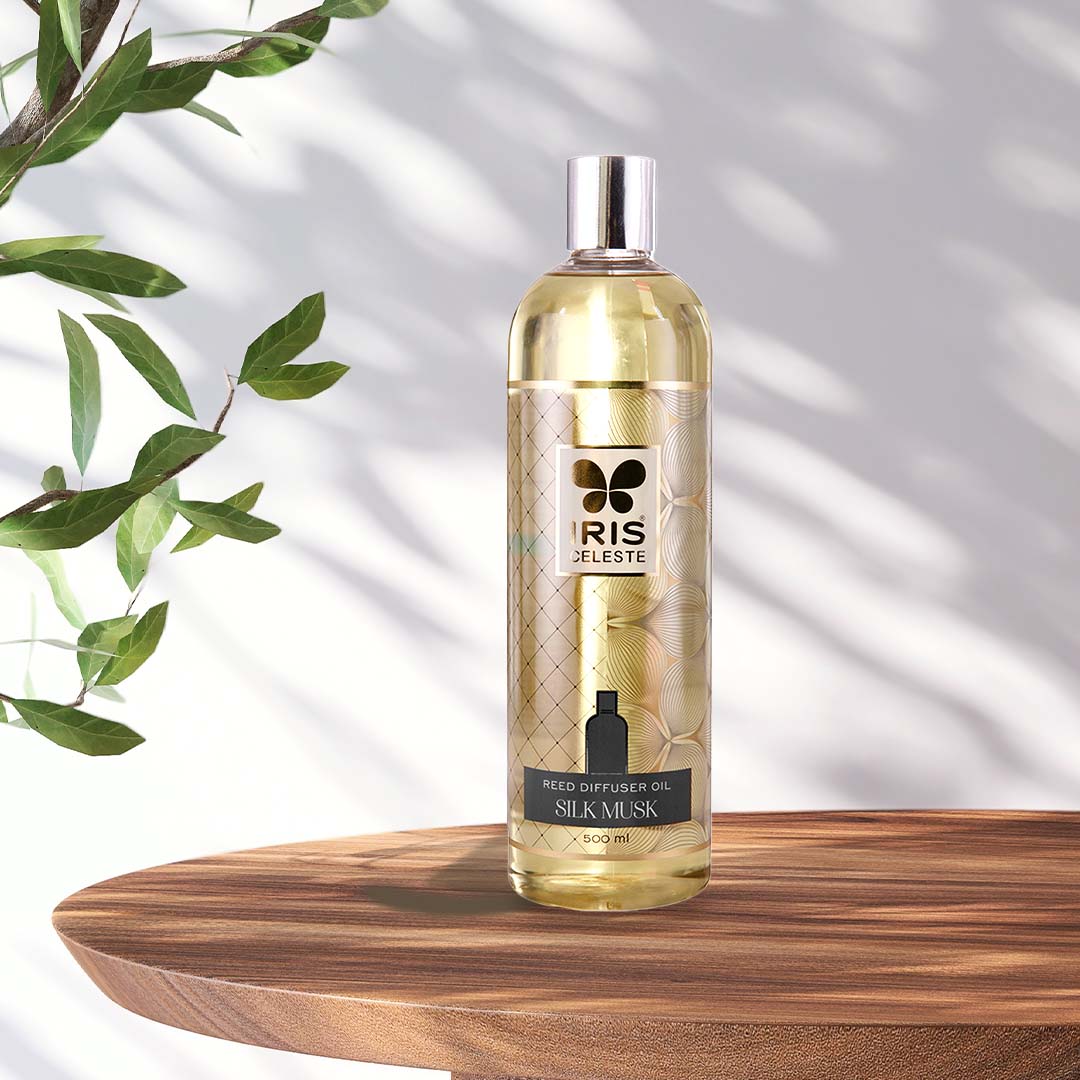 Buy Reed Diffuser Oil in Silk Musk Fragrance by Iris – IRIS Home Fragrances