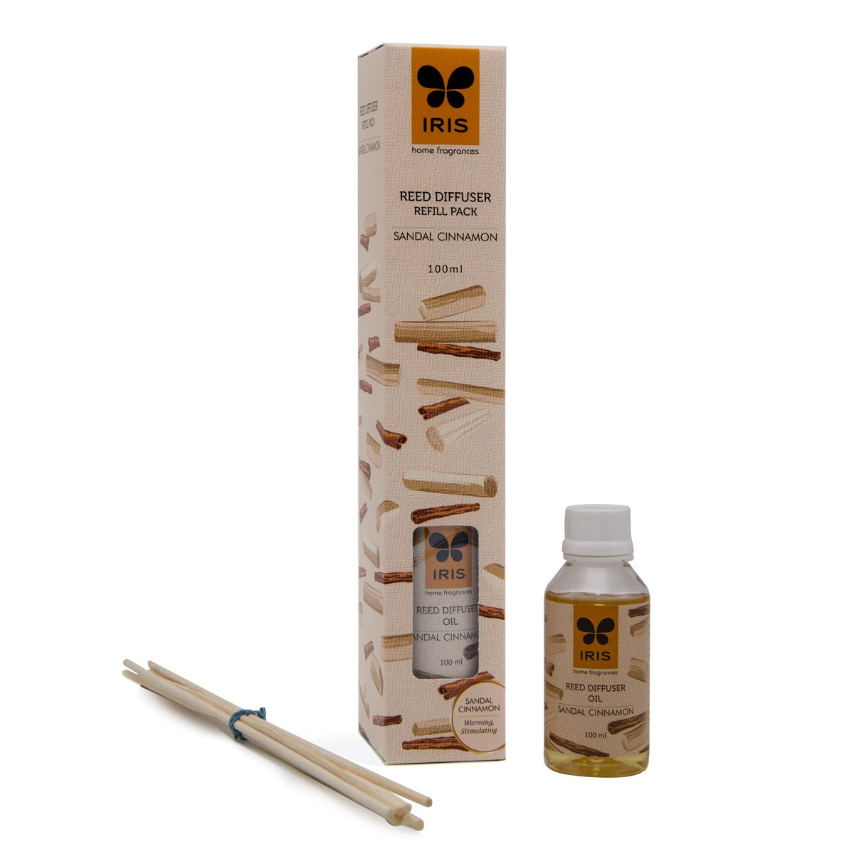 IRIS Sandal Cinnamon Reed Diffuser Refill Set – IRIS Home Fragrances